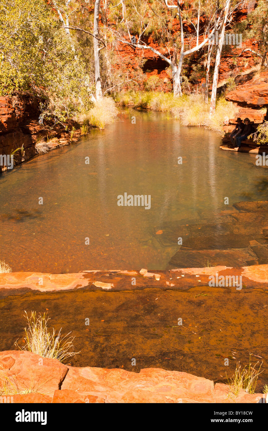 Waterhole in Weano Gorge, Karijini National Park, Pilbara, Western ...