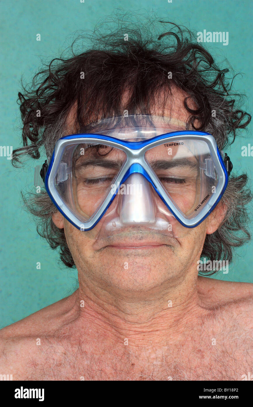 56 YEAR OLD MAN IN SWIMMING POOL BDA Stock Photo - Alamy