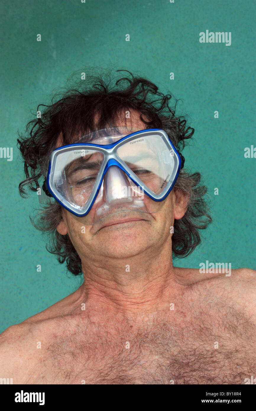 56 YEAR OLD MAN IN SWIMMING POOL BDA Stock Photo - Alamy