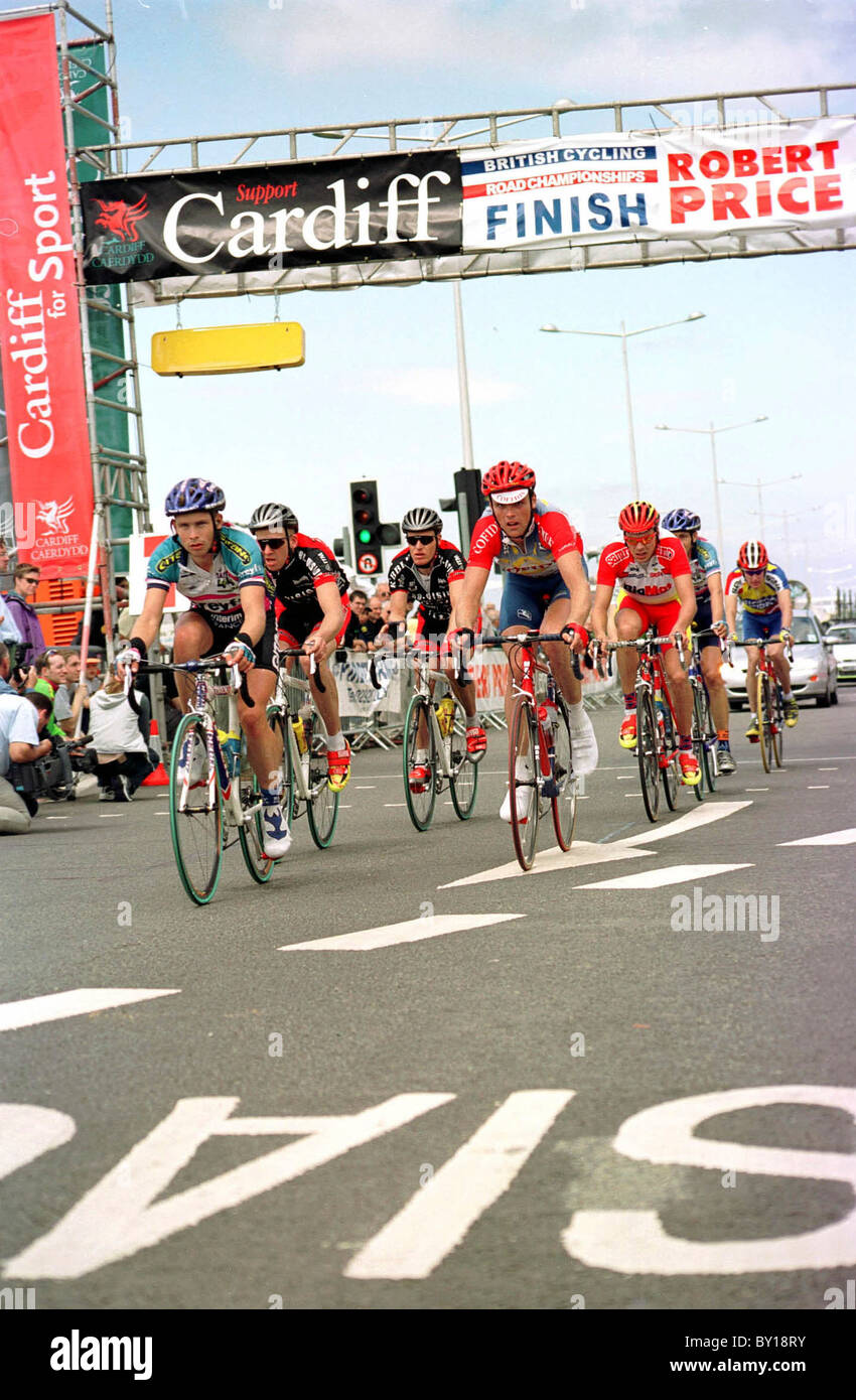 A Cycle Race, Cardiff Stock Photo - Alamy