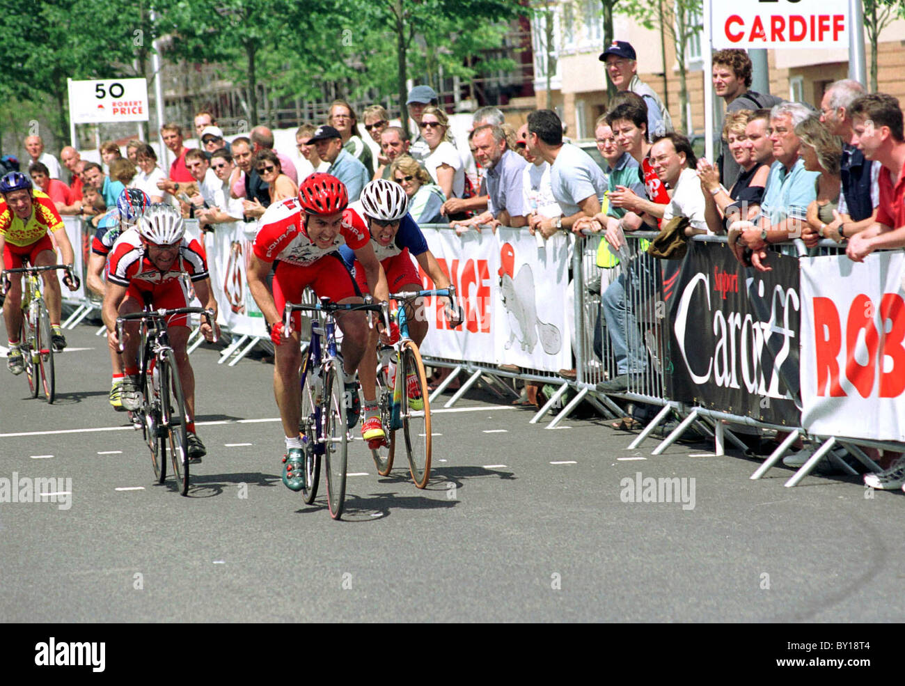 A Cycle Race, Cardiff Stock Photo - Alamy