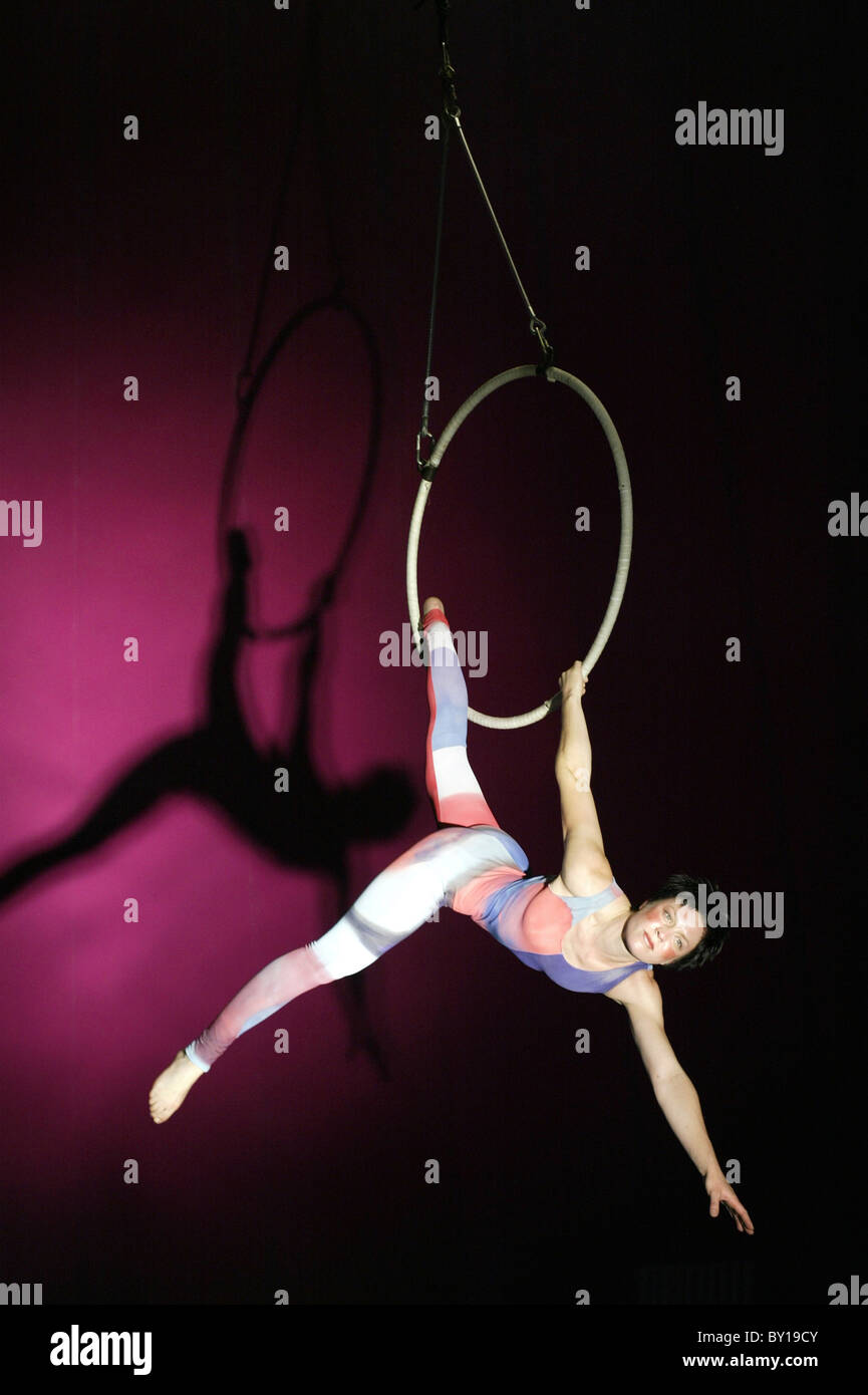 A Trapeze Artist for No Fit State Circus Stock Photo - Alamy