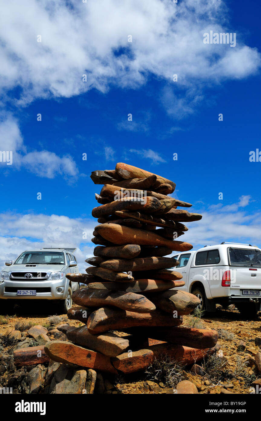 A stack of rocks in desert. South Africa Stock Photo - Alamy