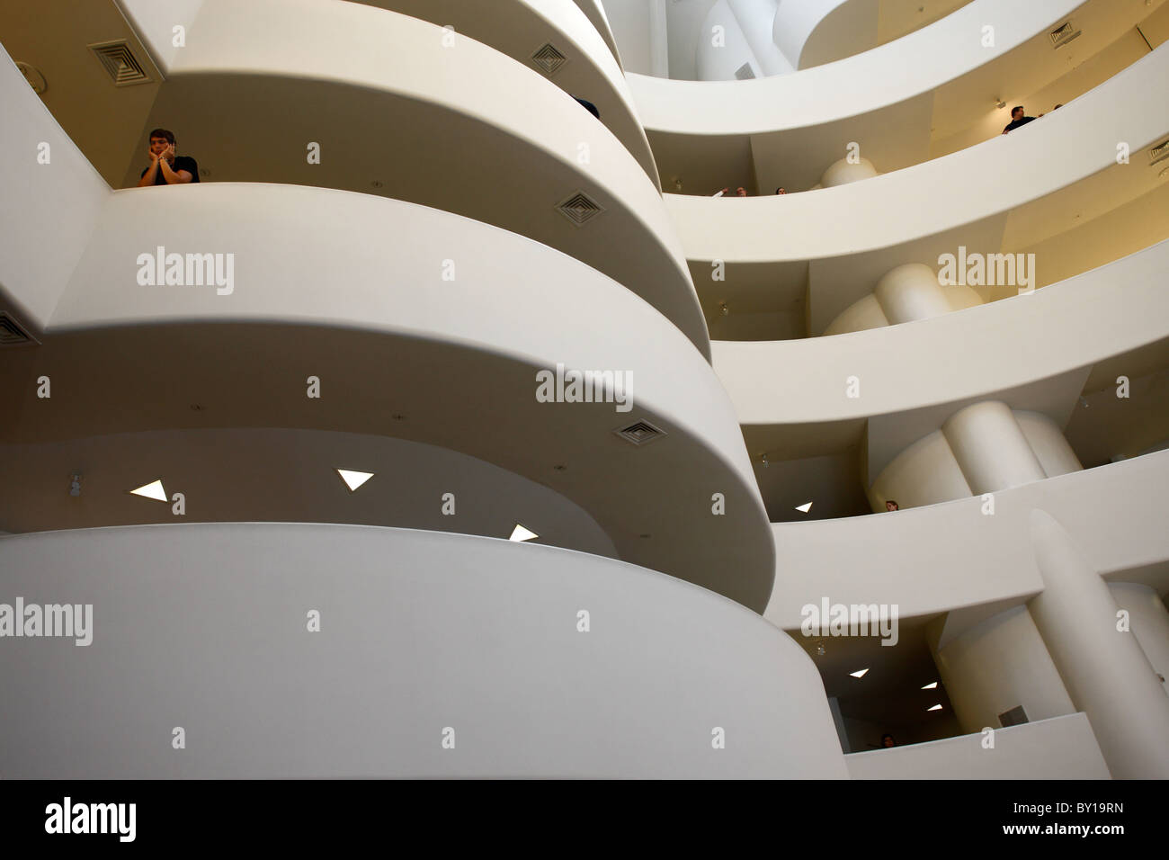 Solomon r. guggenheim museum interior hi-res stock photography and ...