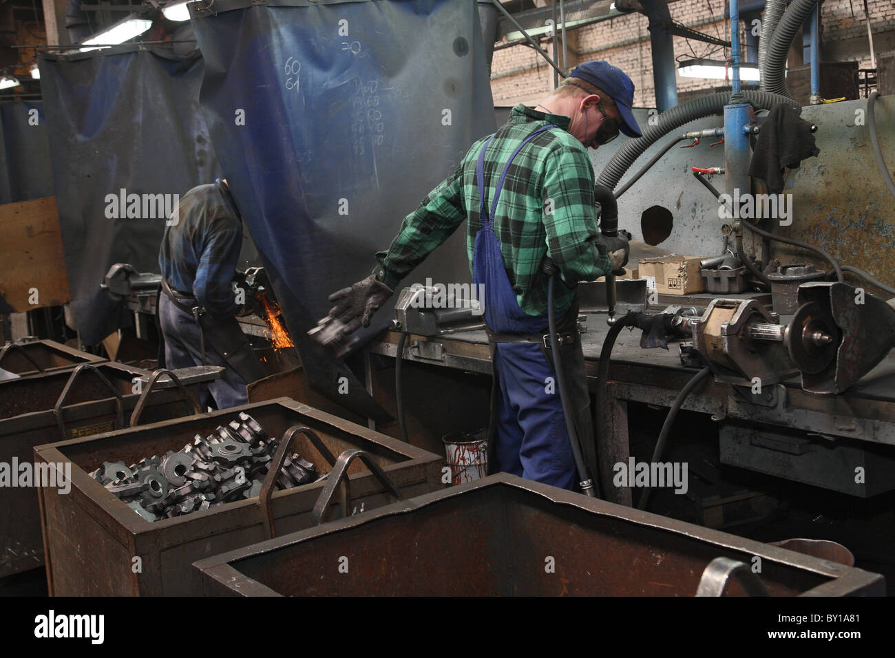 Production of castings for agricultural machinery, Poznan, Poland Stock ...