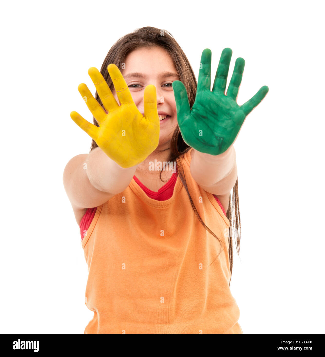 Green and yellow paint hi-res stock photography and images - Alamy