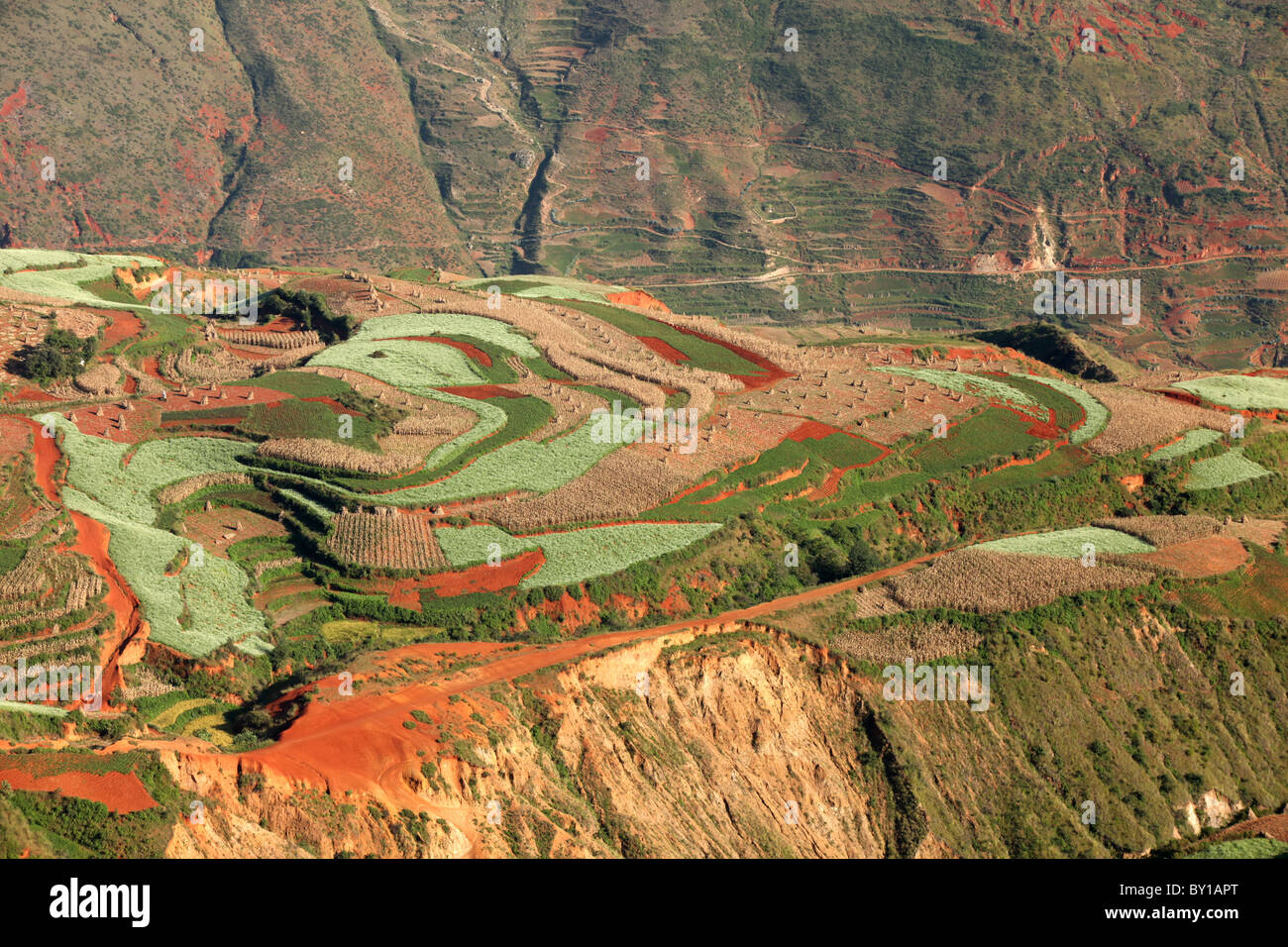 Red Land Soil, Dongchuan, Yunnan Province, China Stock Photo - Alamy