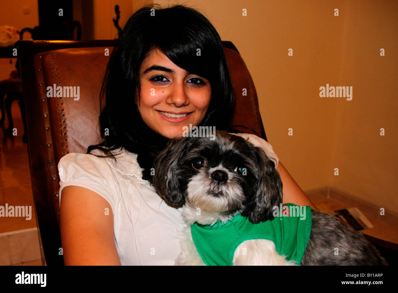 Indian girl dog hi-res stock photography and images - Alamy