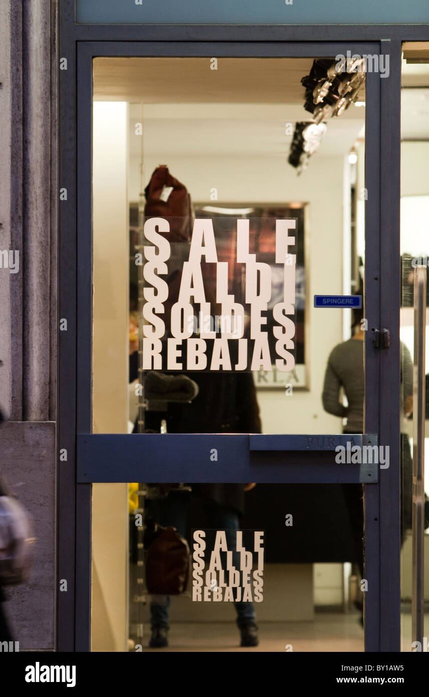 Half price sale window display hi-res stock photography and images - Alamy