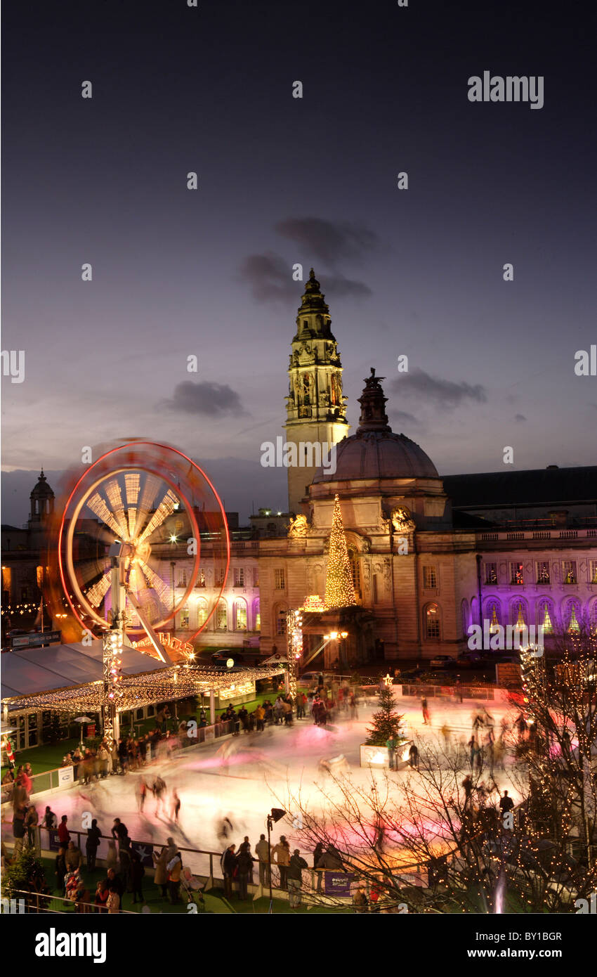 Cardiff winter wonderland ice skating hi-res stock photography and ...