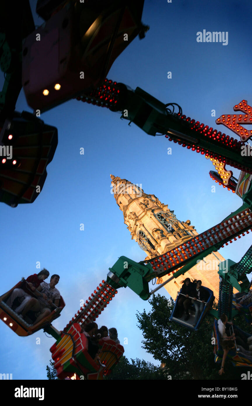 The fair, part of the Big Weekend, in Cathays Park, Cardiff Stock Photo ...