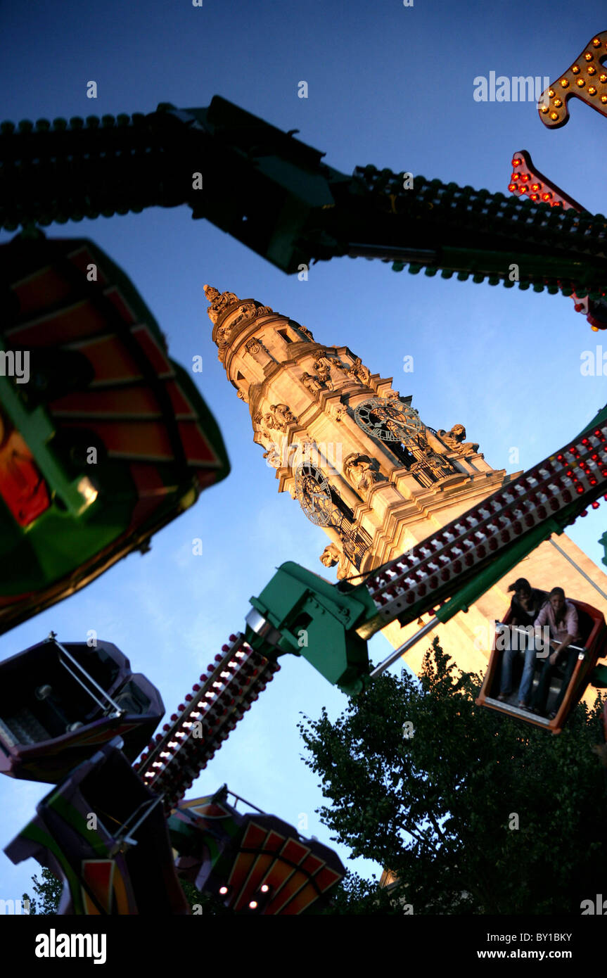 The fair, part of the Big Weekend, in Cathays Park, Cardiff Stock Photo ...