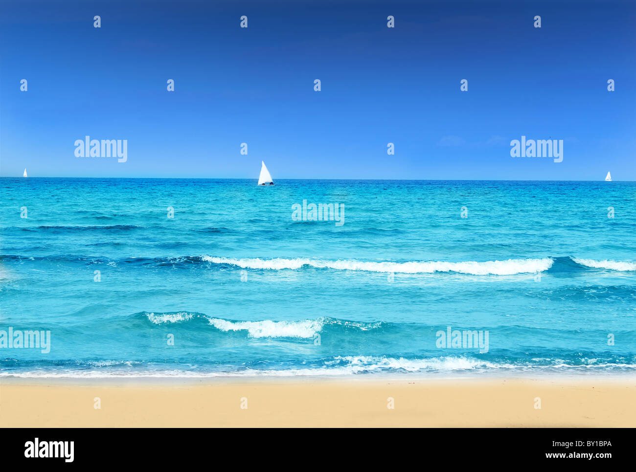 Clear and calm tropical dream beach Stock Photo - Alamy