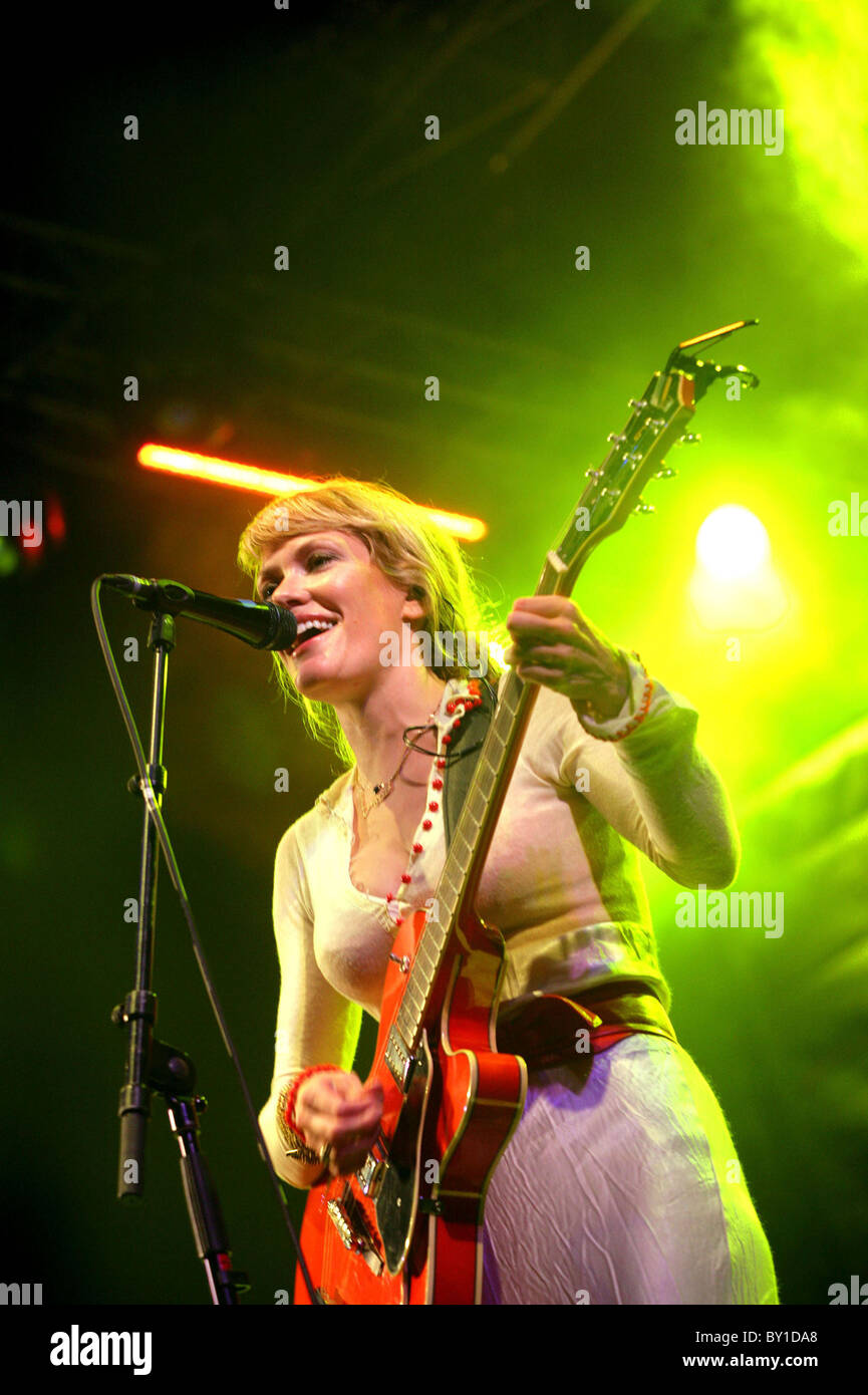 Cerys Matthews performing live at the Big Weekend, Cardiff Stock Photo ...