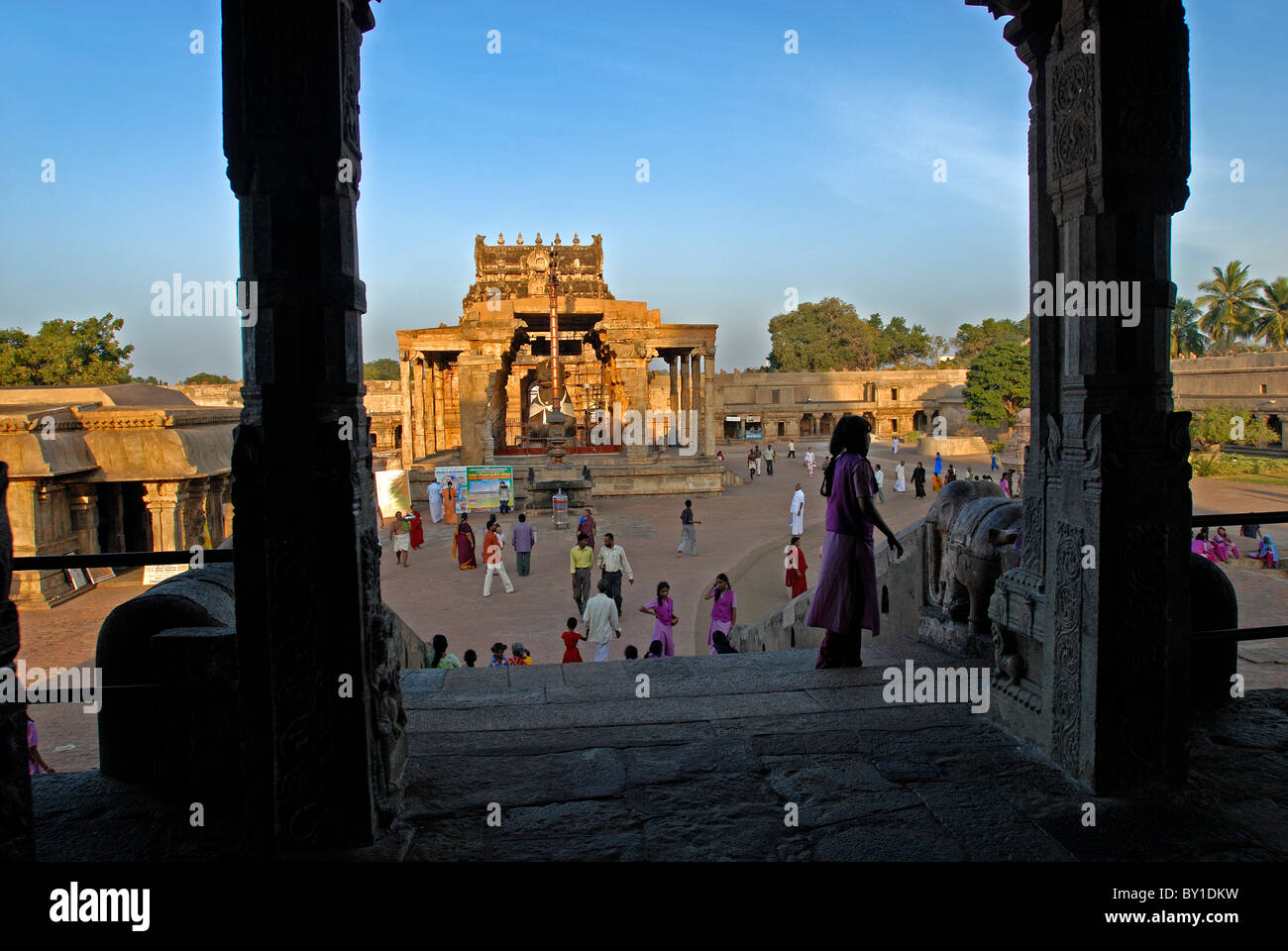 Thanjavur brihadeeswarar temple architecture gopuram hi-res stock ...