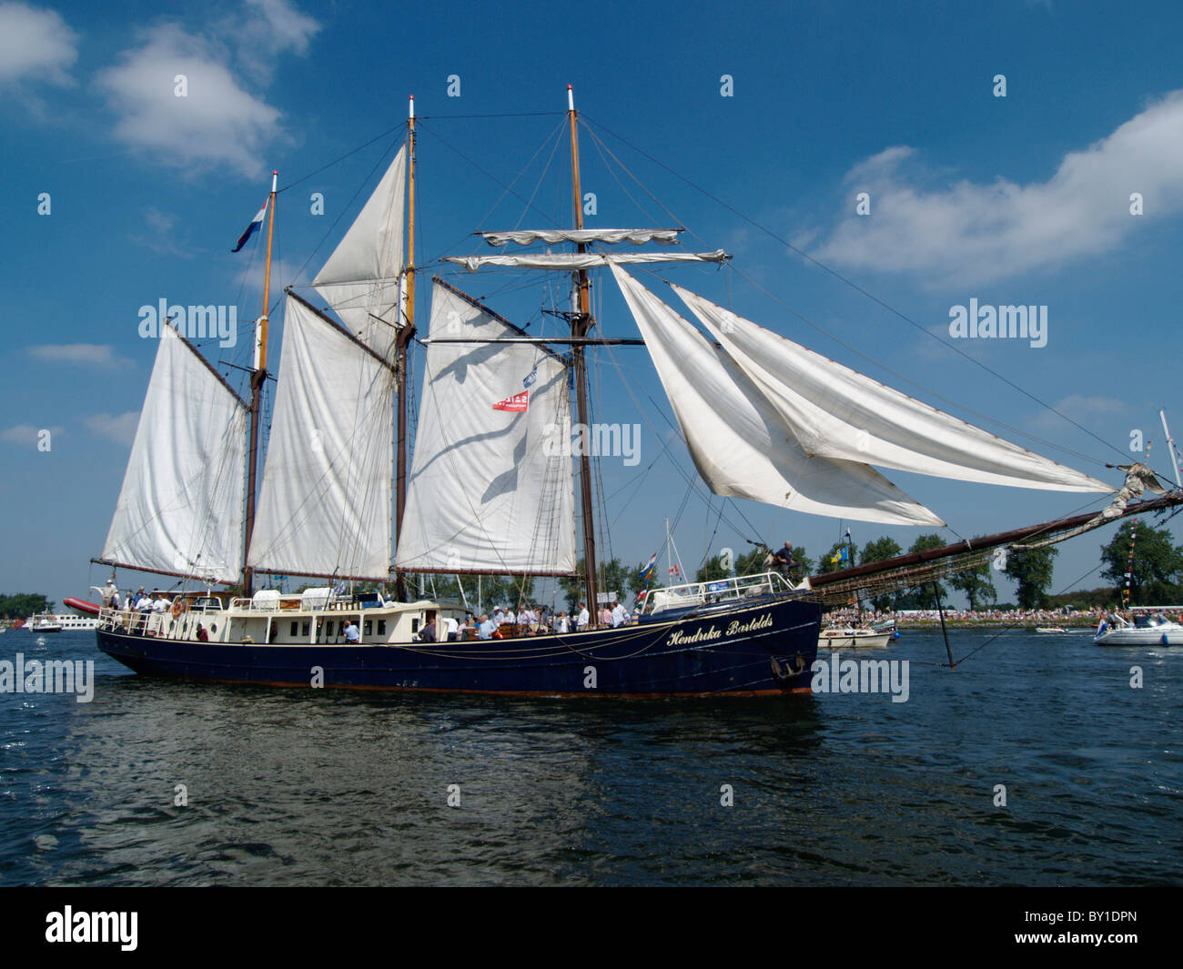Dutch topsail schooner Hendrika Bartelds shot at the Sail Amsterdam ...