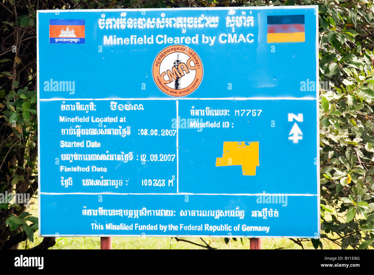 Minefield warning sign hi-res stock photography and images - Alamy