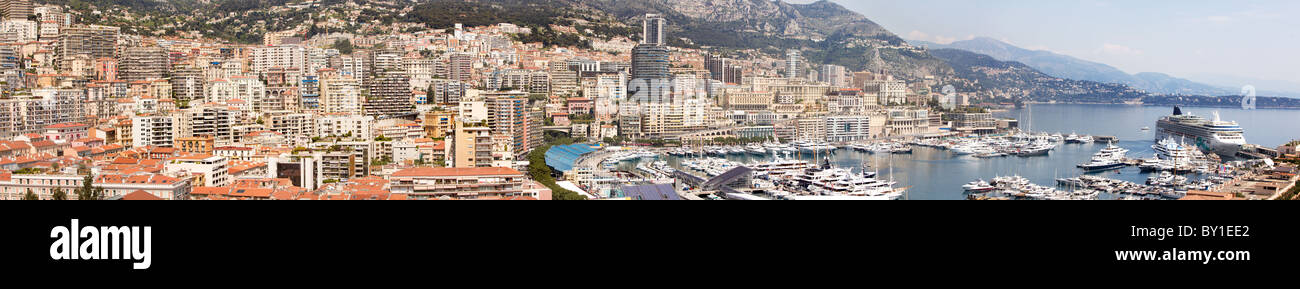 A high resolution panorama of Monaco, Monte Carlo Stock Photo - Alamy