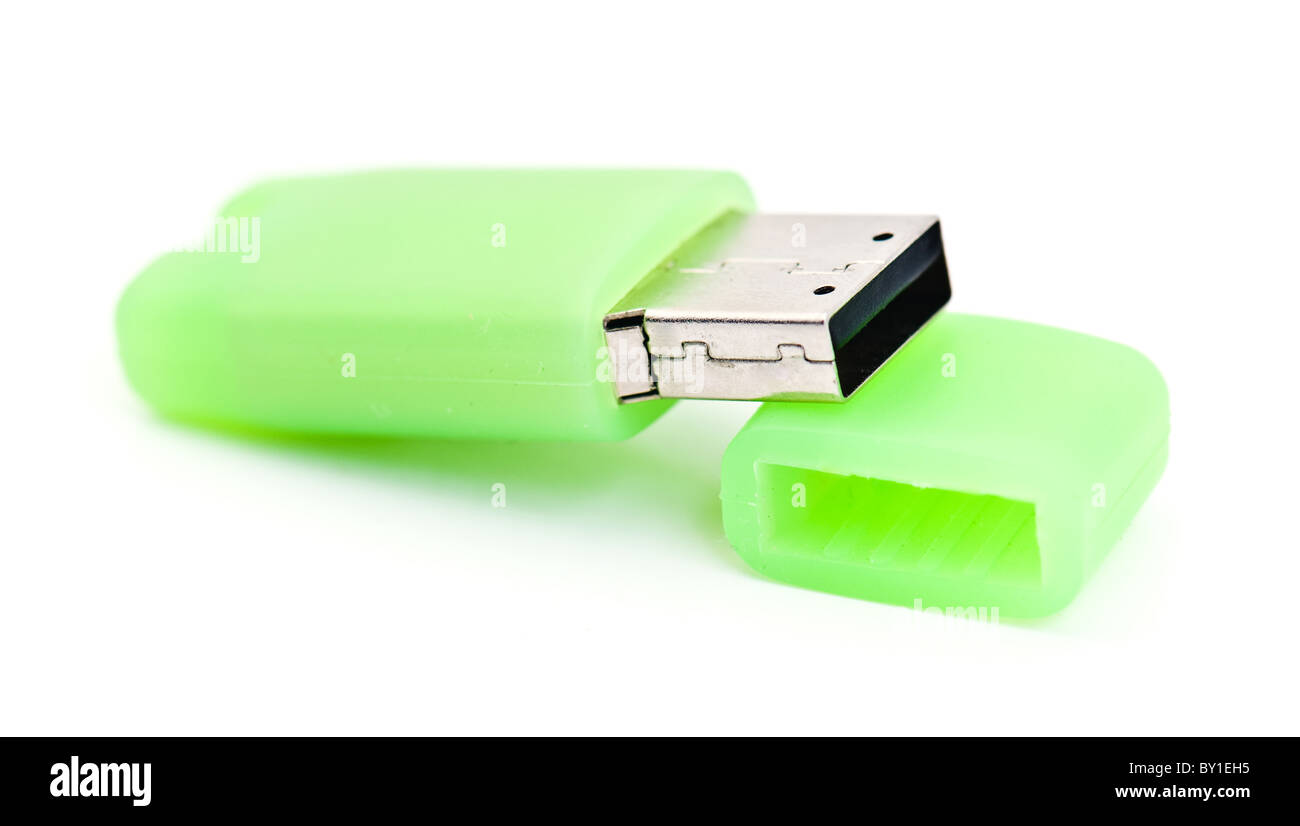 Usb flash drive on white Stock Photo - Alamy