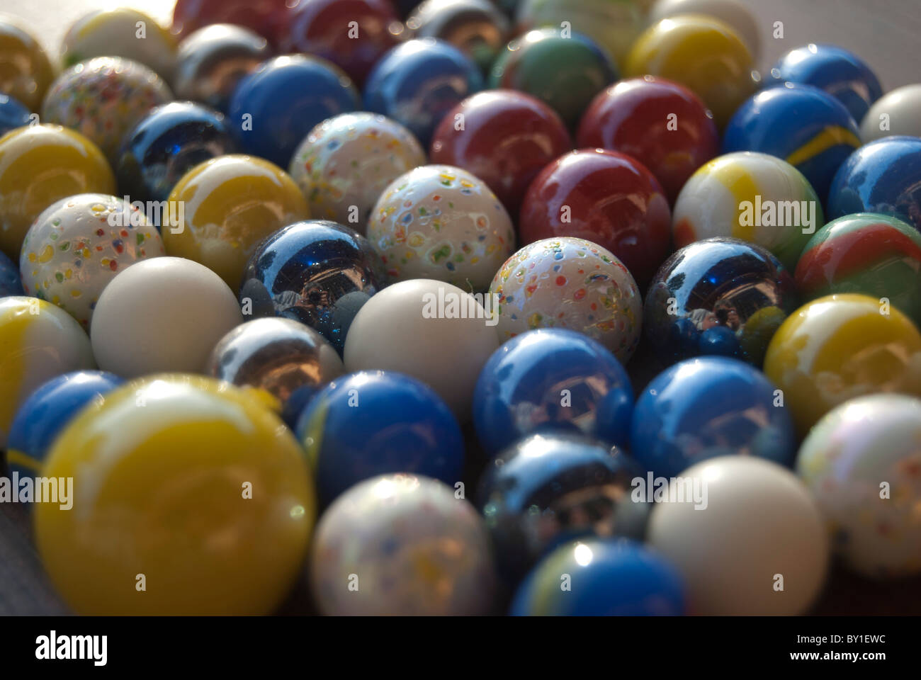 A serie of colorful glass marbles Stock Photo - Alamy