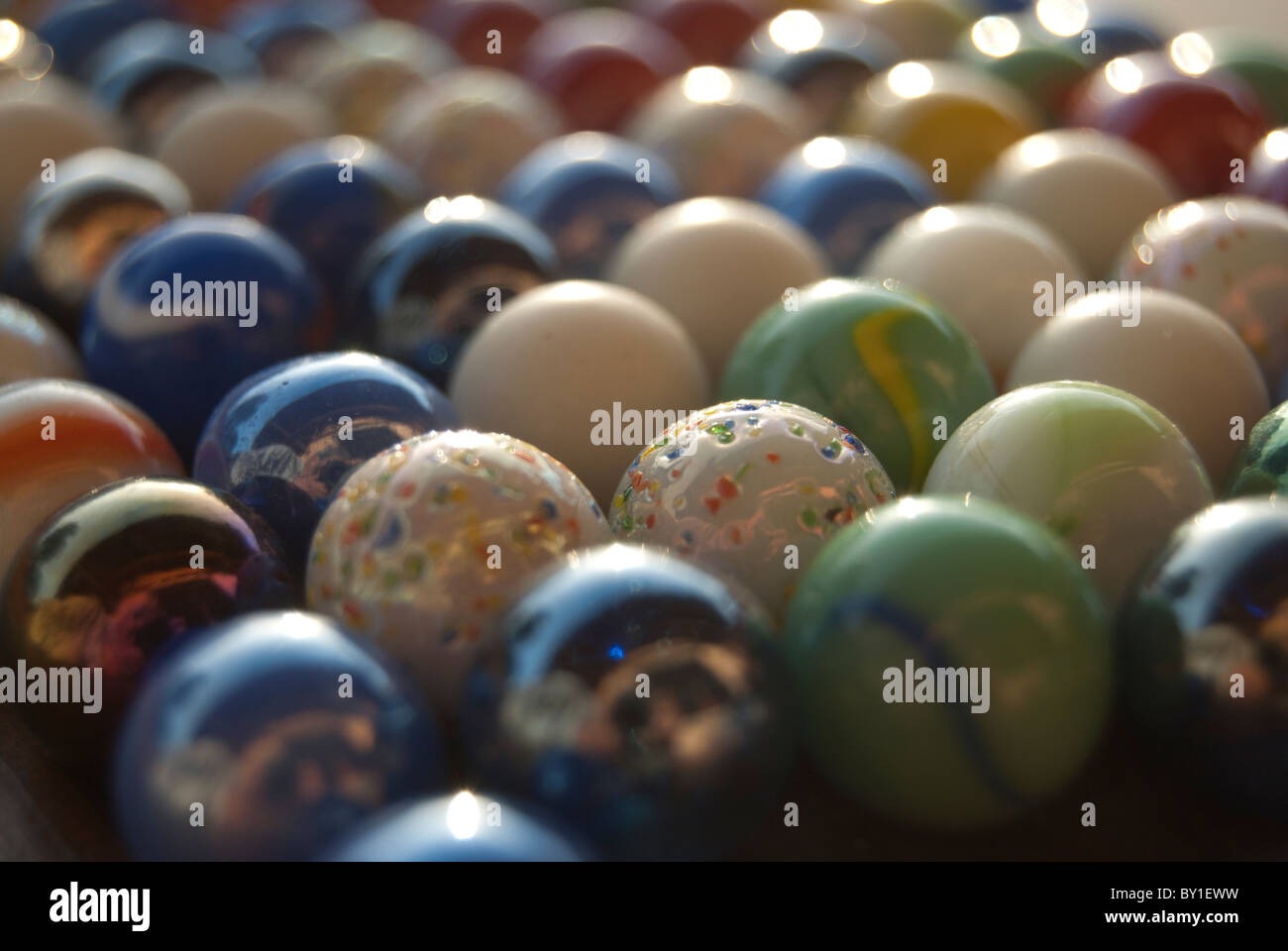 A serie of colorful glass marbles Stock Photo - Alamy