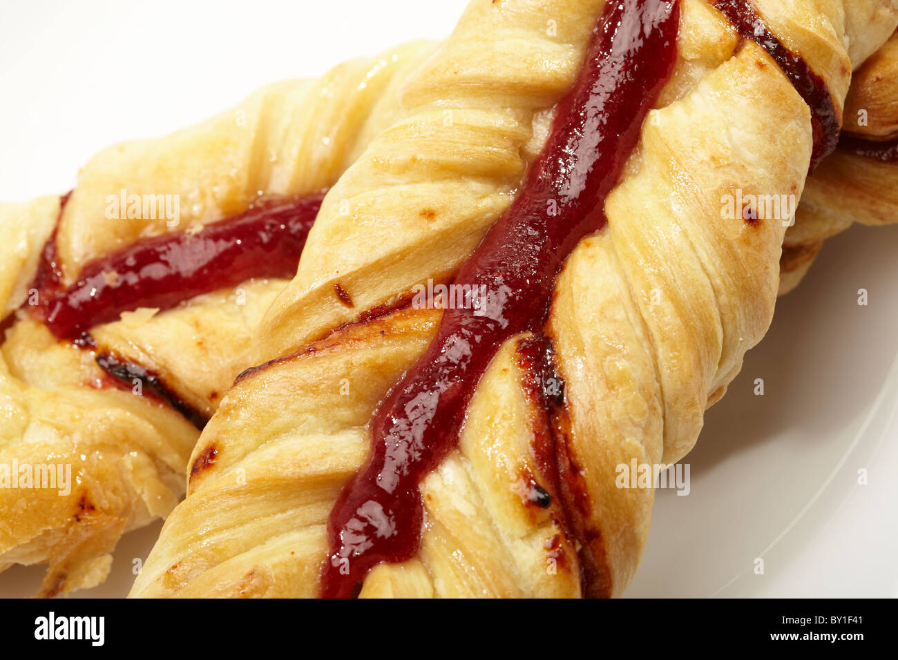puff pastry with jam Stock Photo - Alamy