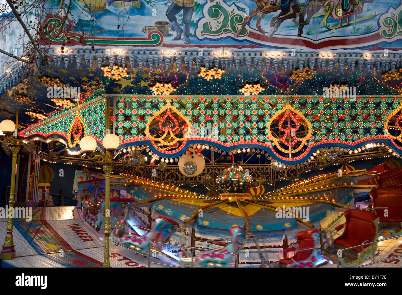 Fairground ride attraction in london's hyde park,England,Great Britain ...