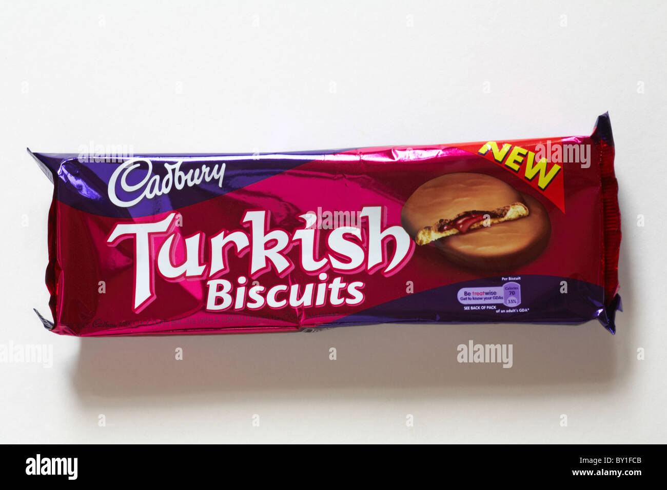 Packet of Cadbury Turkish Biscuits isolated on white background Stock ...