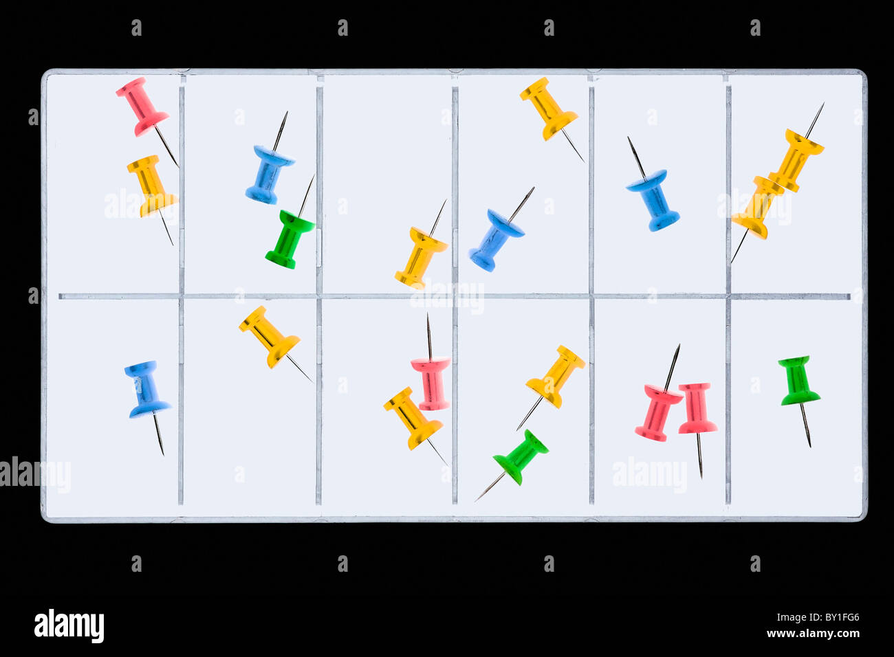 digital enhancement - clip image - push pins in accessory box or ...