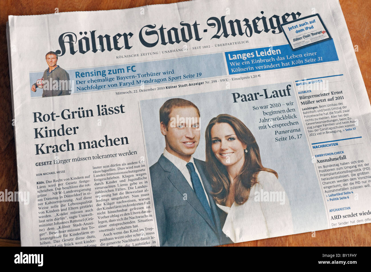 Kate middleton front page hi-res stock photography and images - Alamy
