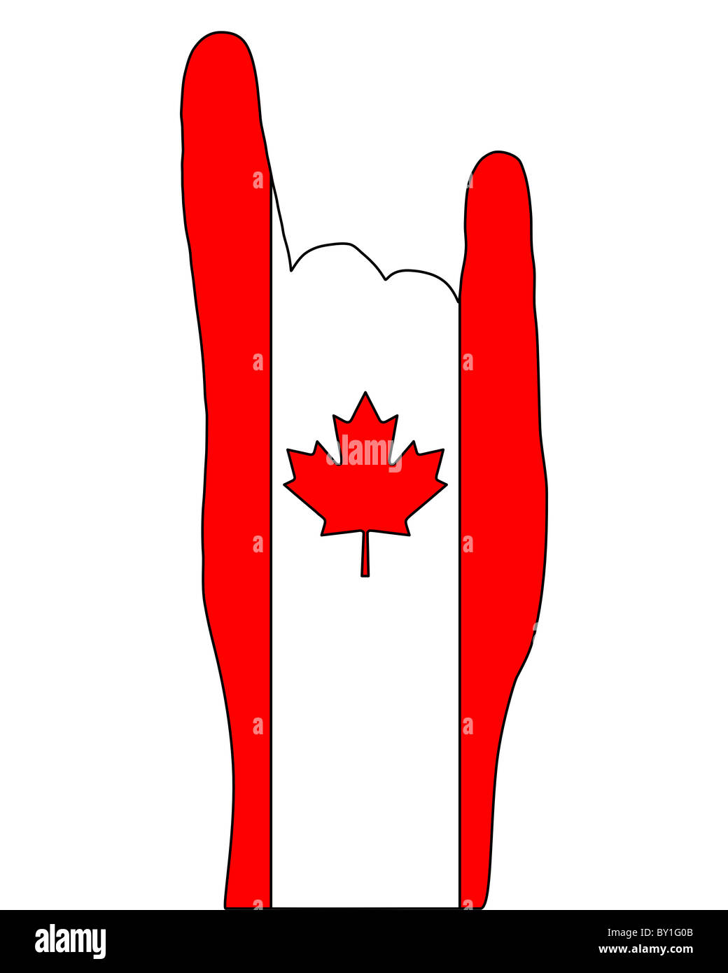 Sign signal canada flag hi-res stock photography and images - Alamy