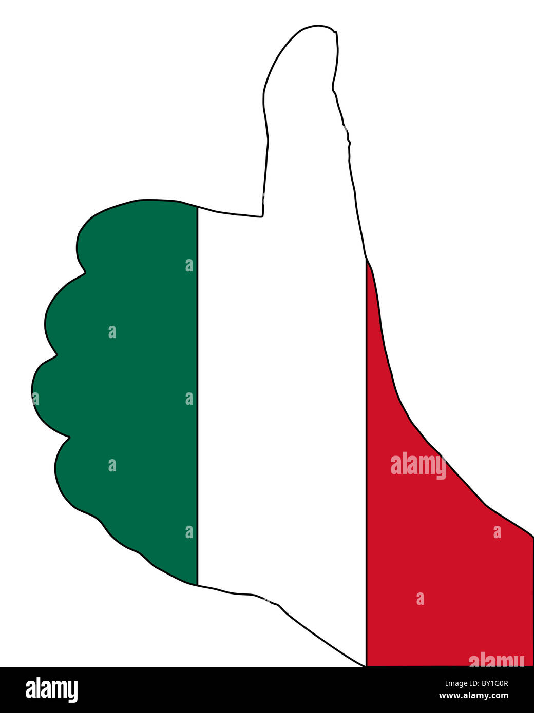 Mexican finger signal Stock Photo - Alamy