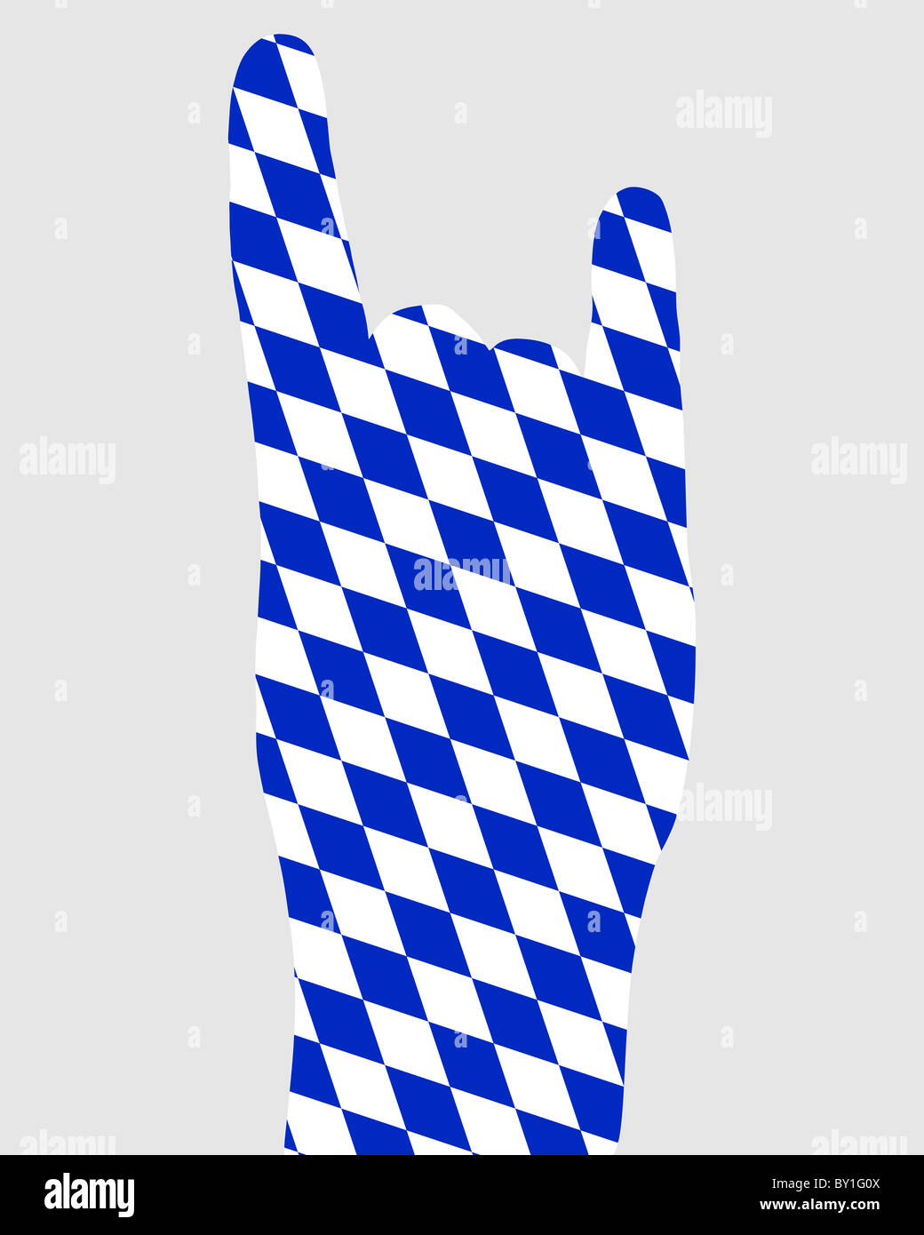 Bavarian finger signal Stock Photo - Alamy