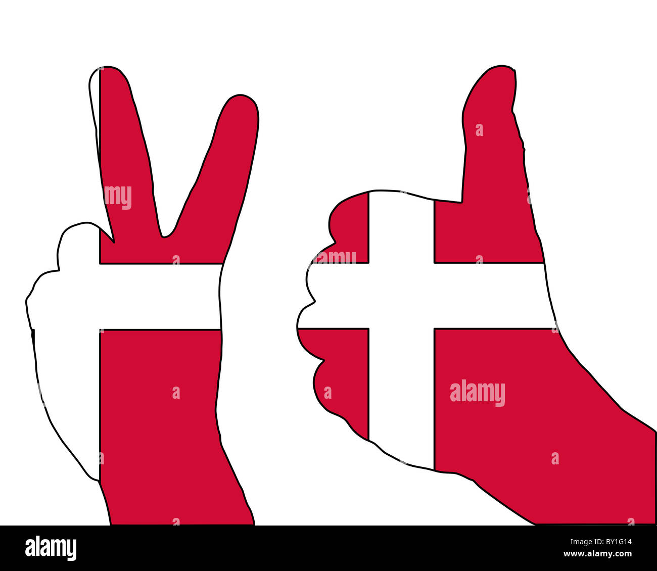 Danish hand signals Stock Photo - Alamy
