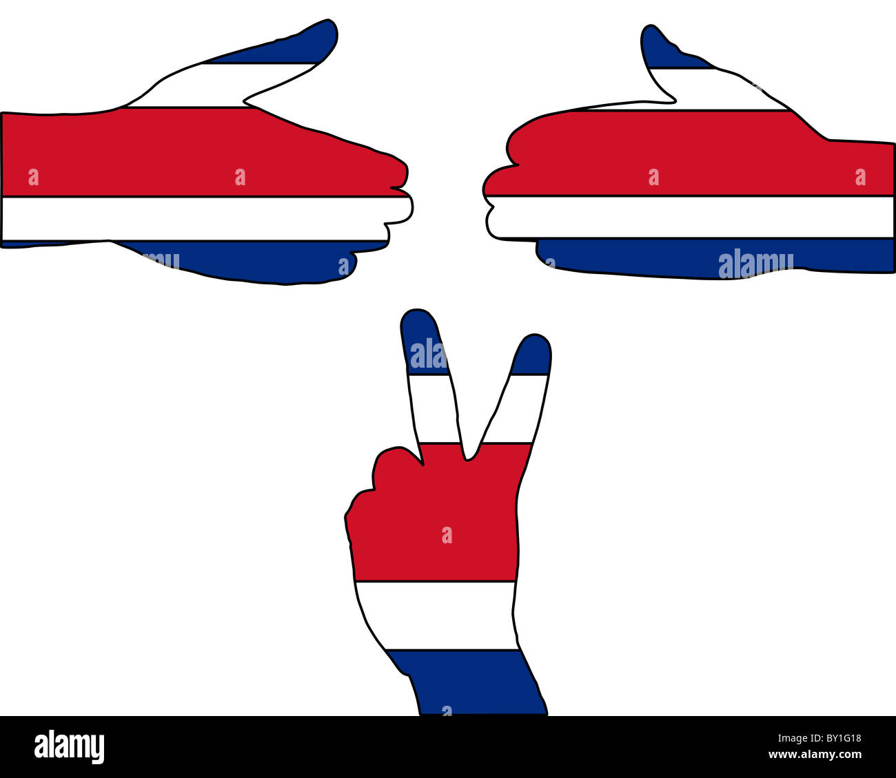 Welcome costa rica flag hi-res stock photography and images - Alamy