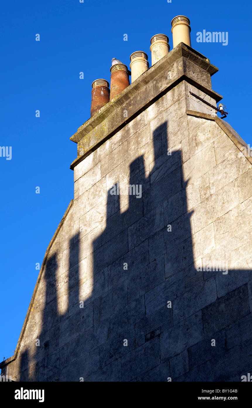 Shadow of House on wall Stock Photo - Alamy