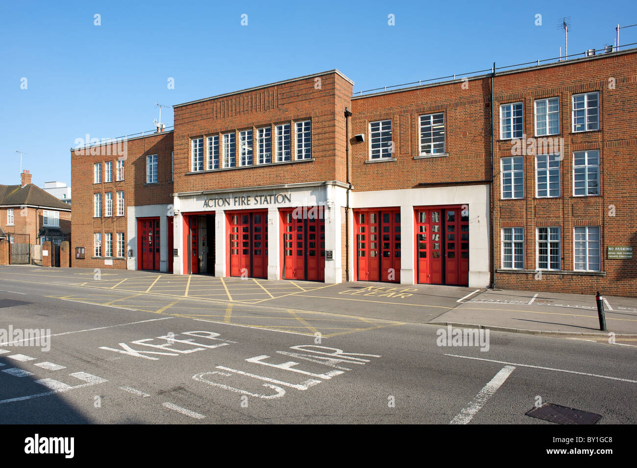 Acton fire station, Acton town, London, England, UK Stock Photo - Alamy