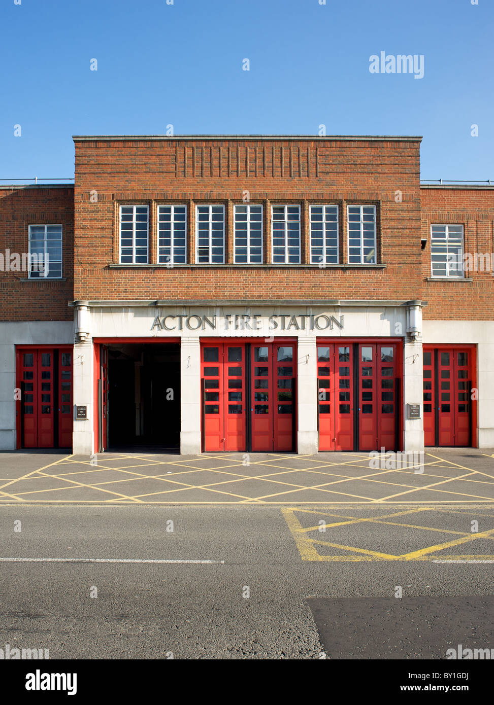 Acton fire station, Acton town, London, England, UK Stock Photo - Alamy