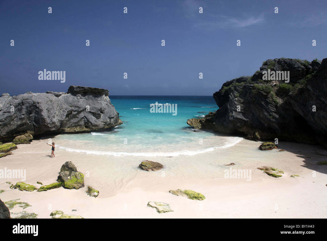 COVE AT HORSESHOE BAY BERMUDA ISLANDS NORTH ATLANTIC OCEAN HORSESHOE ...
