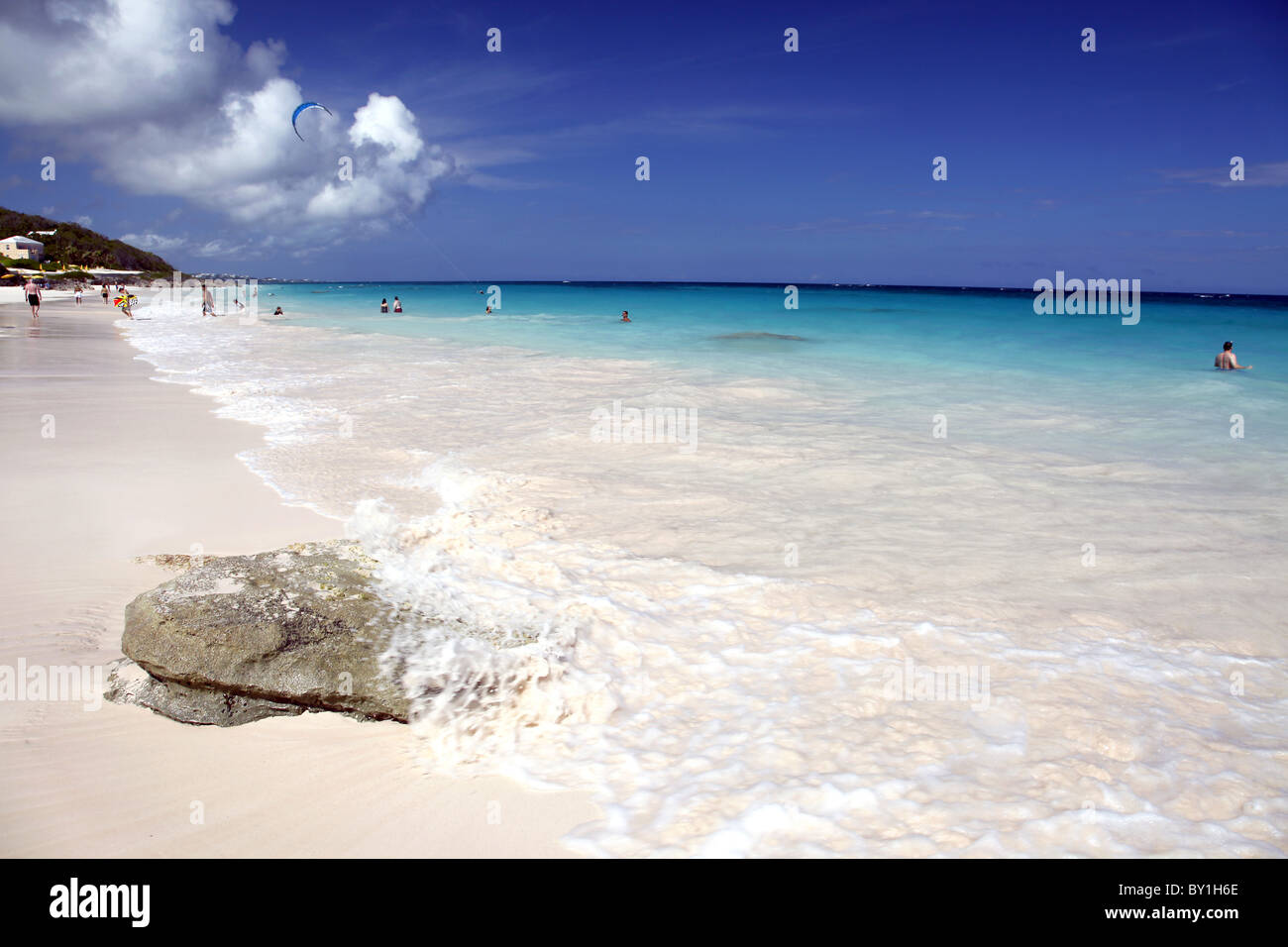 PINK SANDS OF ELBOW BEACH BERMUDA ISLANDS NORTH ATLANTIC OCEAN ELBOW ...