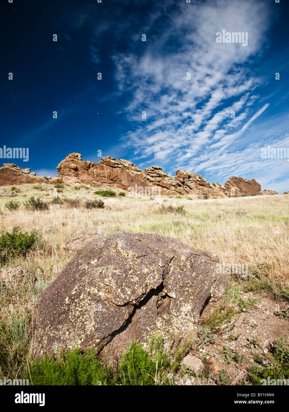 Rock formation in Devils Backbone, Loveland Colorado Stock Photo - Alamy
