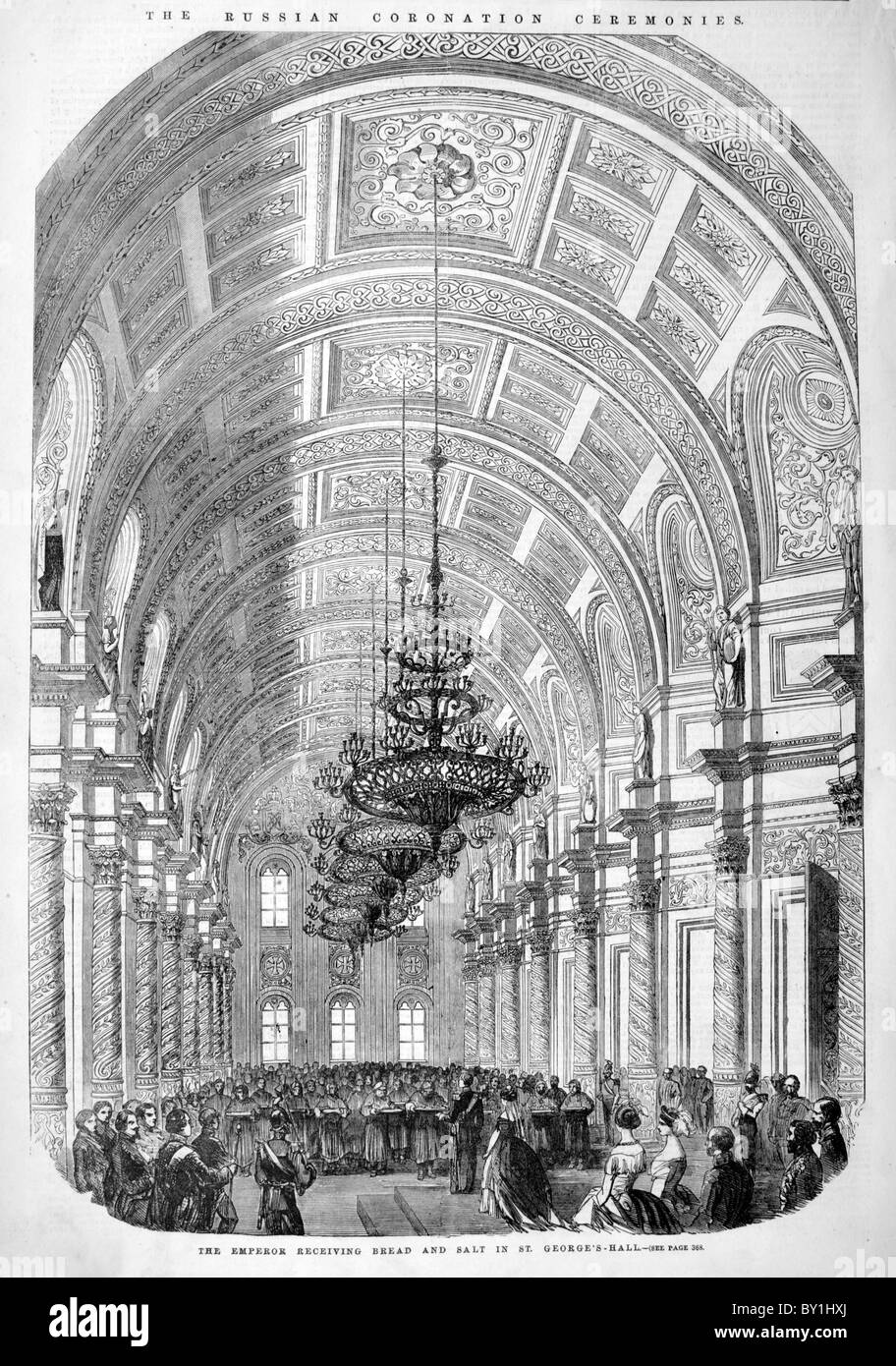 Coronation Ceremony of Emperor Alexander II of Russia 1856: St George's ...