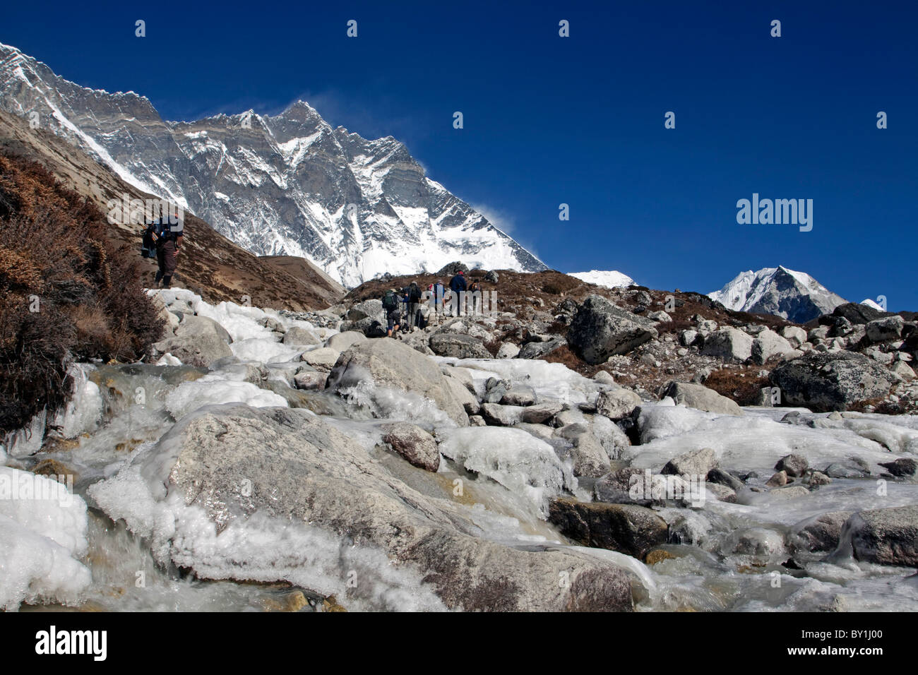 Lhotse face everest expedition hi-res stock photography and images - Alamy
