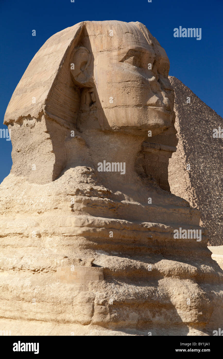Egypt great sphinx giza limestone hi-res stock photography and images ...