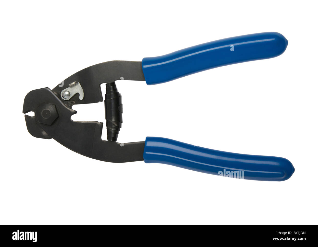 Cable cutters on white background Stock Photo - Alamy