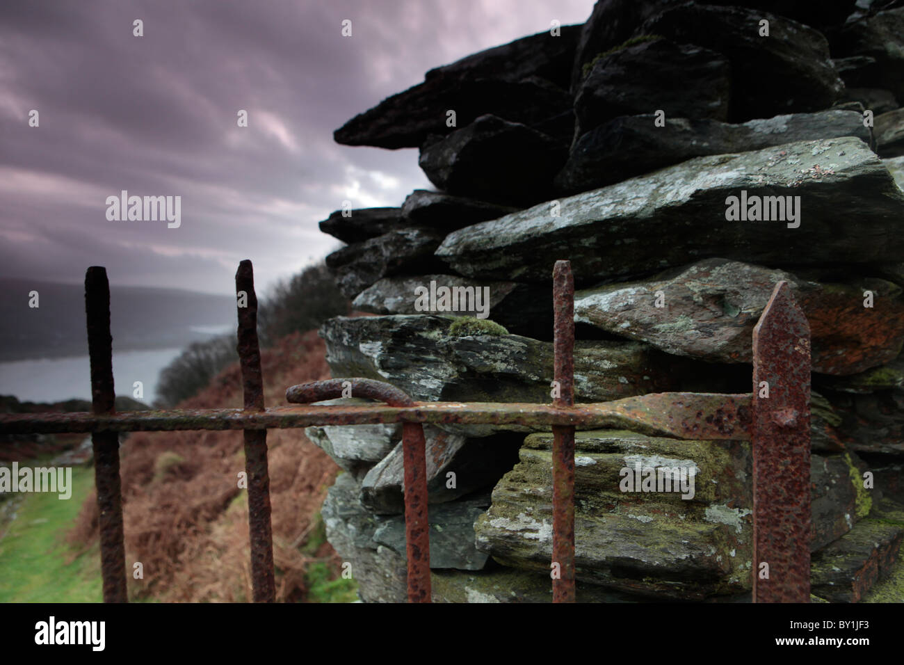 Details of country walk in Wales Stock Photo - Alamy