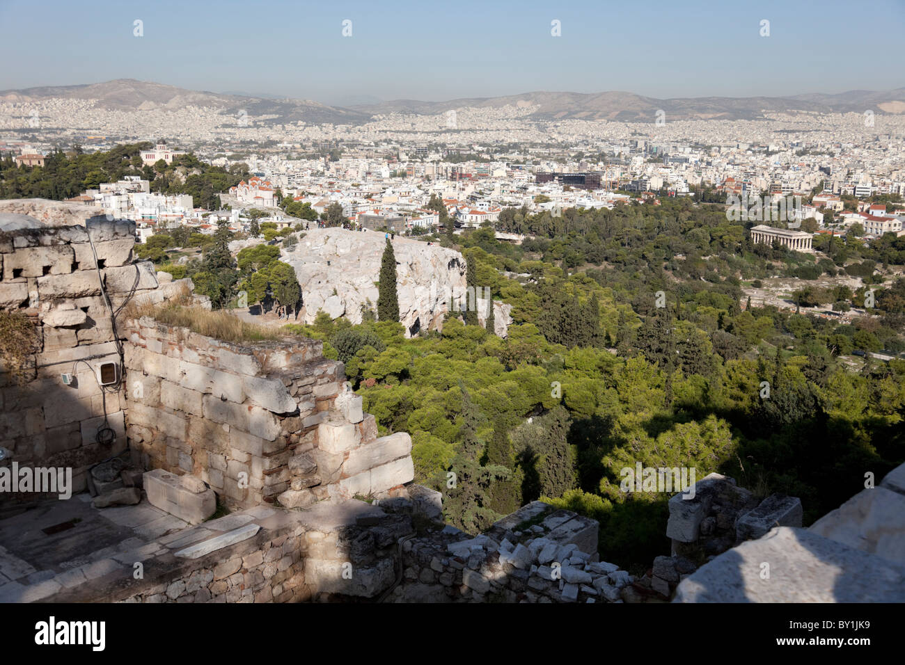 Overlooking athens and acropolis hi-res stock photography and images ...