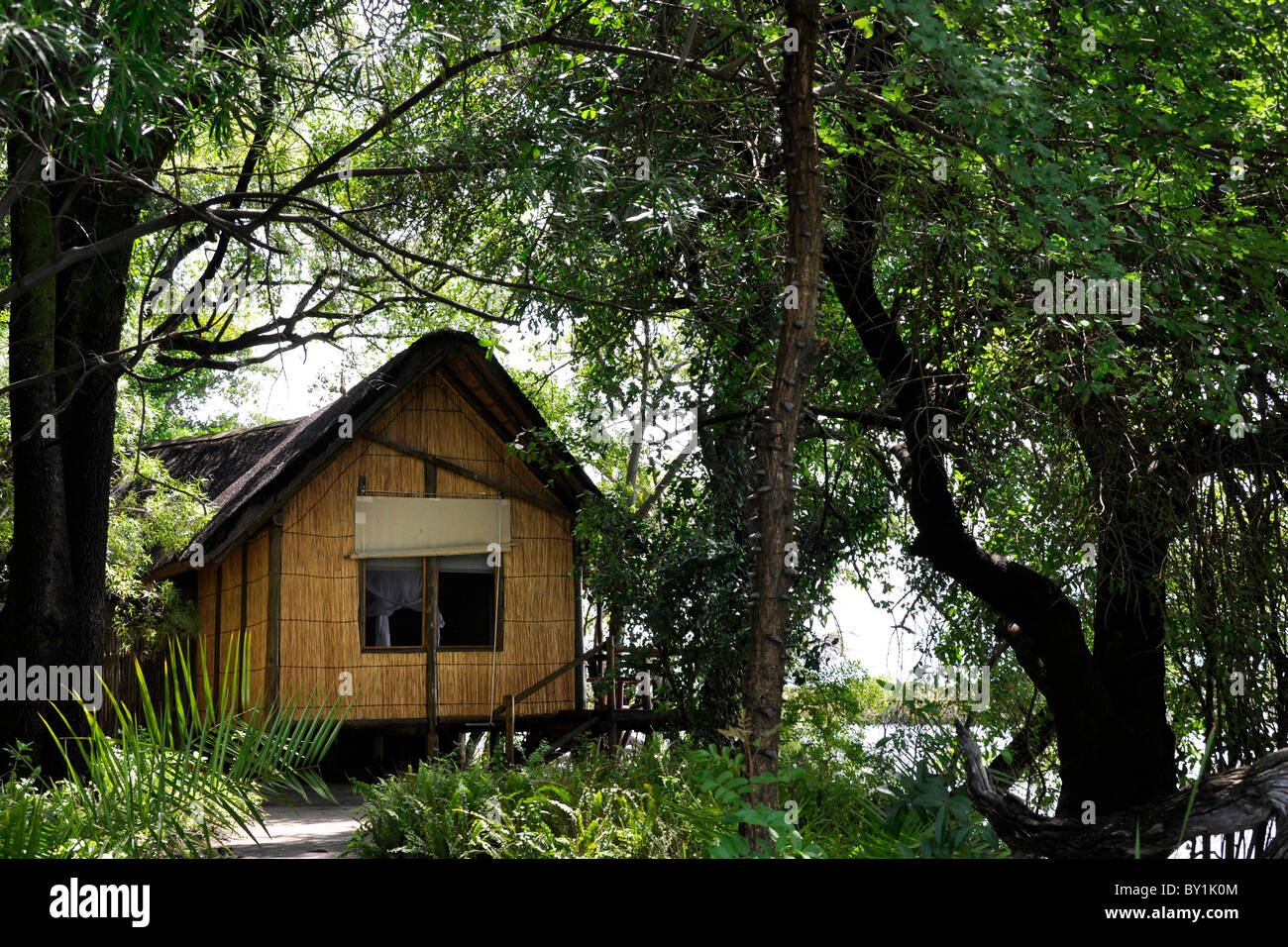 Xugana island lodge, Okawango delta, Botswana Stock Photo - Alamy