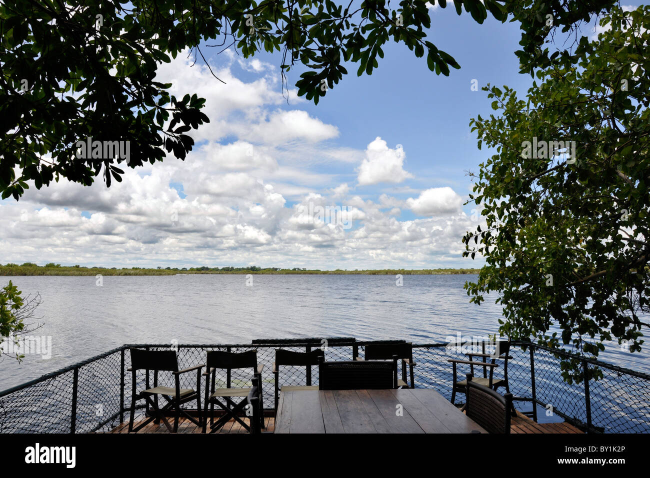 Xugana island lodge, Okawango delta, Botswana Stock Photo - Alamy