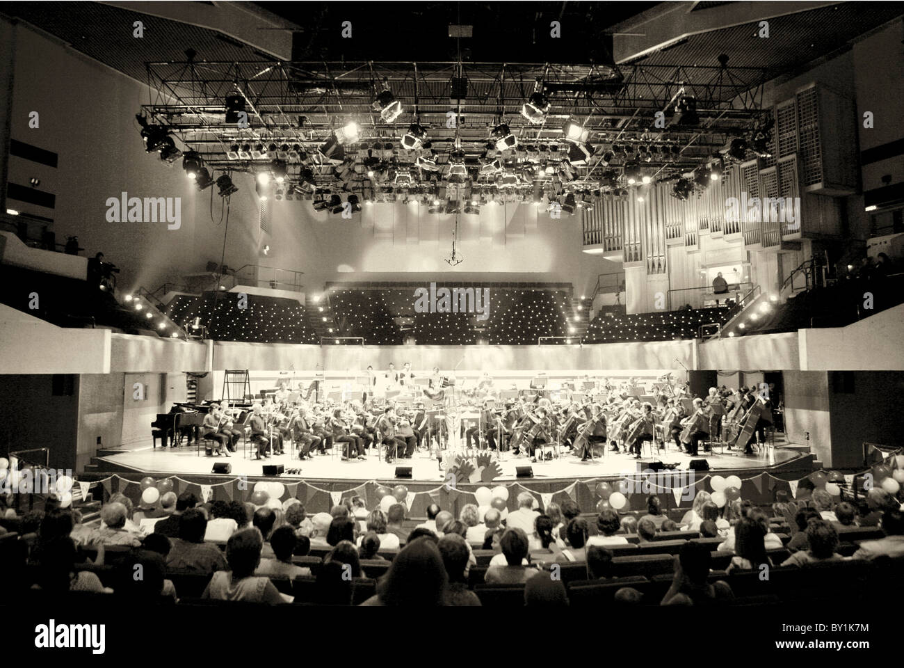 The auditorium in St Davids Hall during the Welsh Proms Stock Photo - Alamy